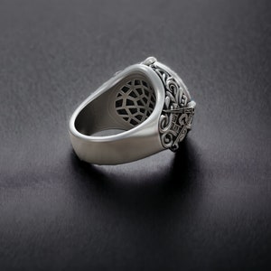 Sterling Silver All Seeing Eye Ring, Masonic Men Ring, Engraved Pyramid ...