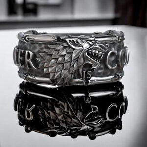 Stark House Ring Game of Thrones Ring Winter is Coming Ring - Etsy