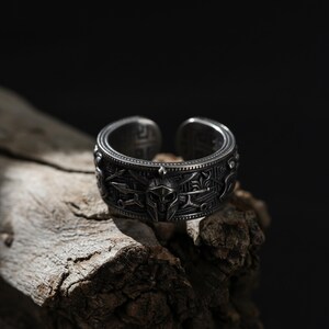 Handmade Sterling Silver Spartan Helmet Ring, Warrior Band - Etsy