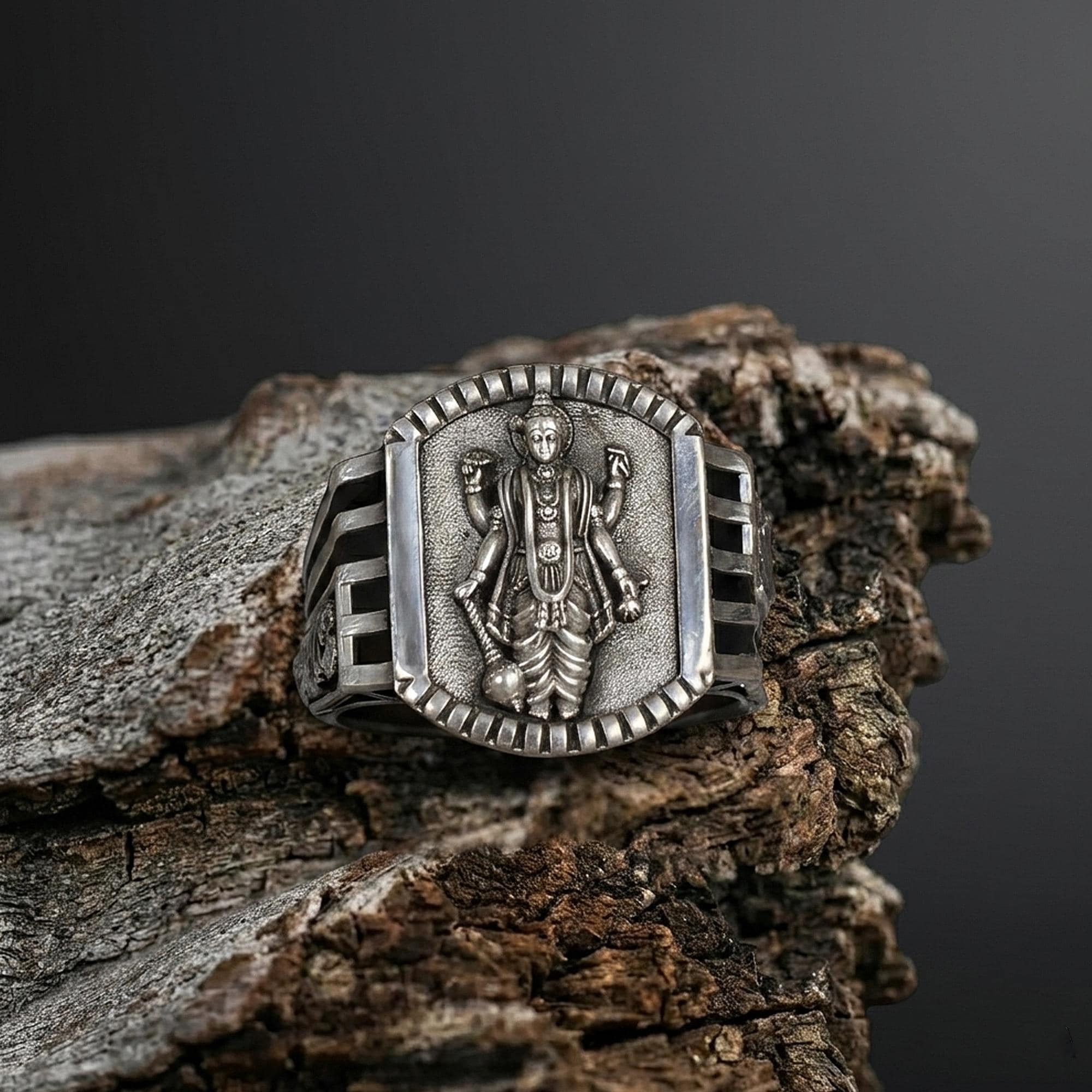 925K Silver Lord Venkateswara Ring, Handmade Hindu God Jewelry, Indian ...