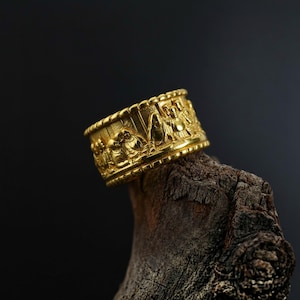 The Last Supper Sterling Silver Ring, Renaissance Biblical Art Band ...