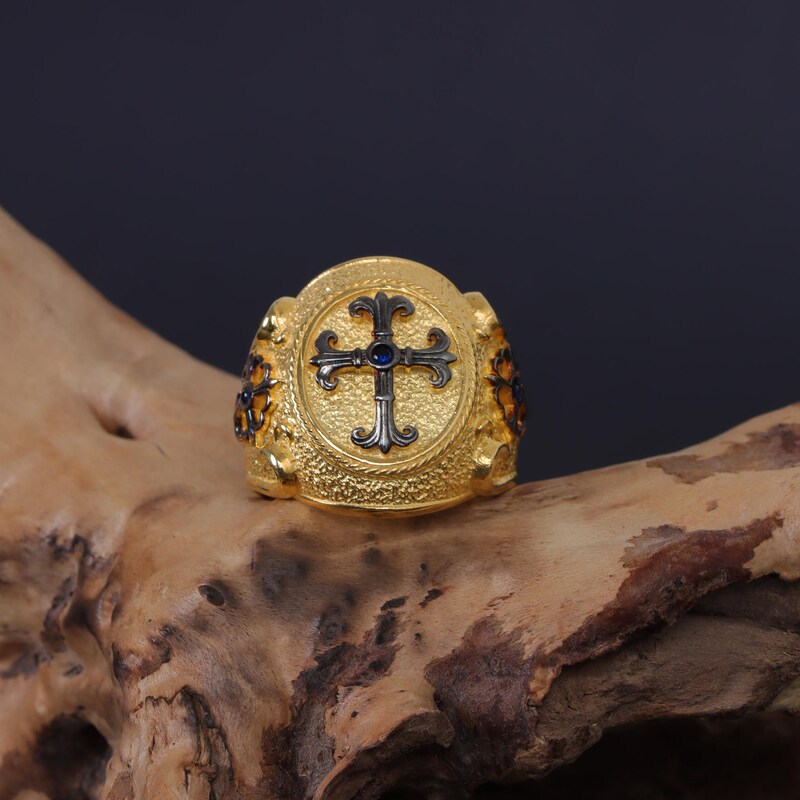 Cross Ring - Etsy