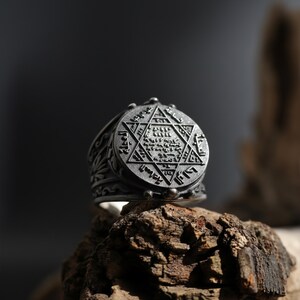Seal of Solomon Ring: Pentagram Ring, Prophet Solomon Ring, Best Gift ...