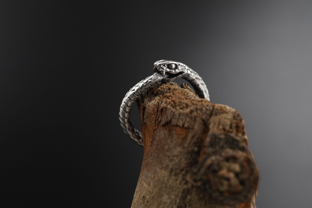 Snake Eating Its Own Tail Ring, Ouroboros Ring, Animal Reptile Jewelry ...