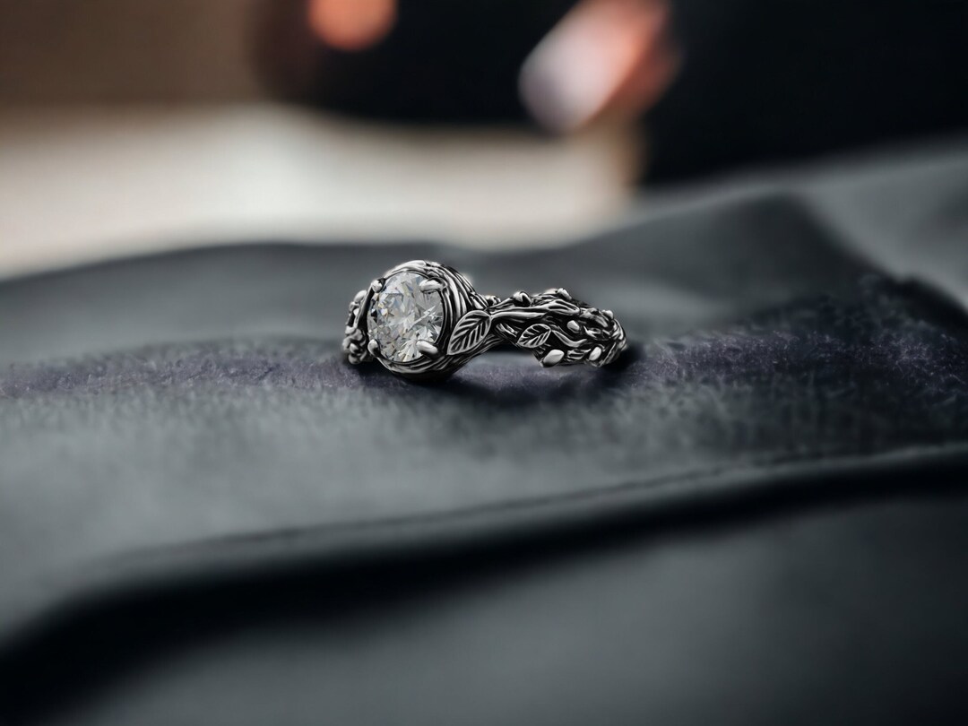 Nature Engagement Ring, Unique Wedding Ring, Tree Branch Women's Ring ...