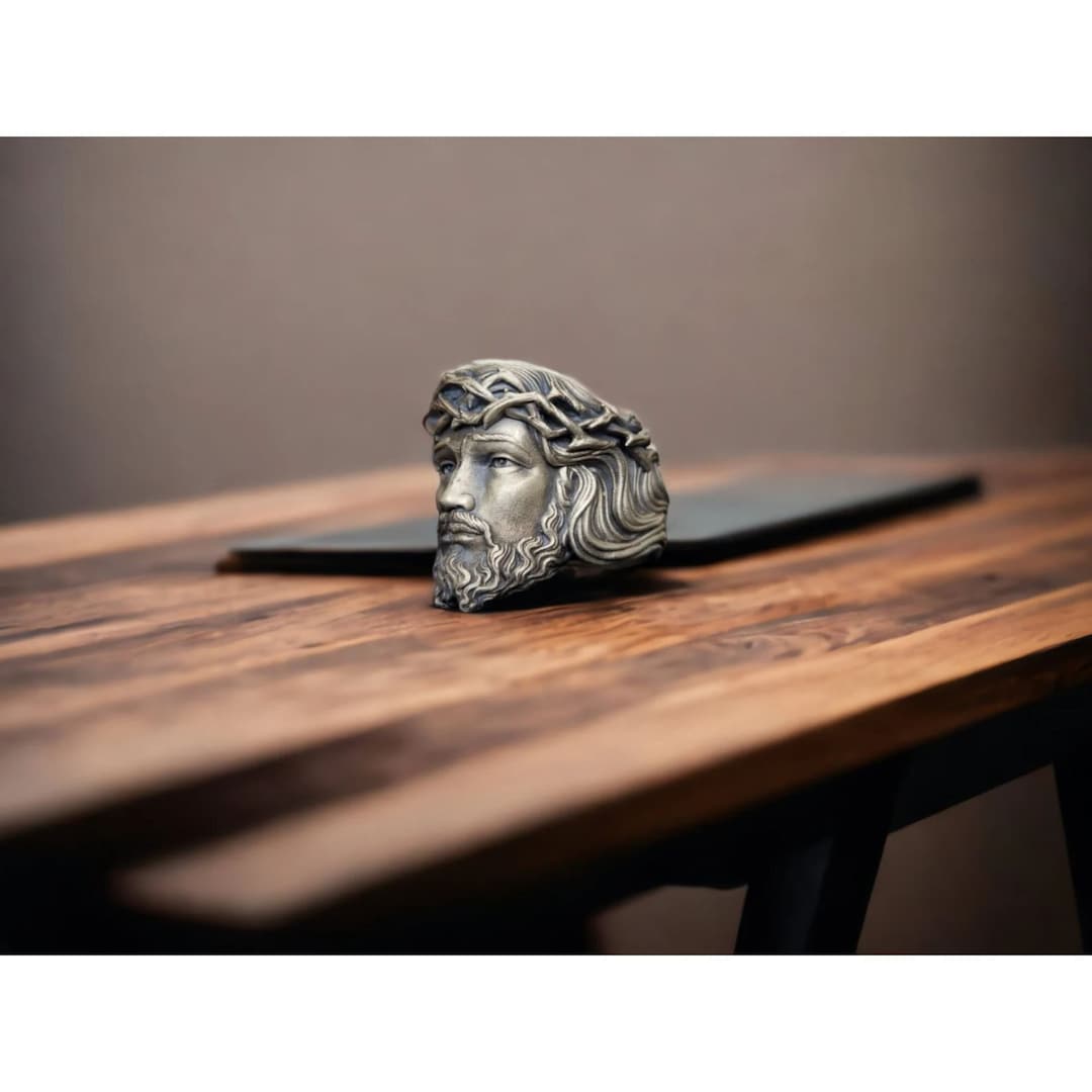 Jesus Crown of Thorns Ring, Religious Jewelry, Christian Ring for Men ...