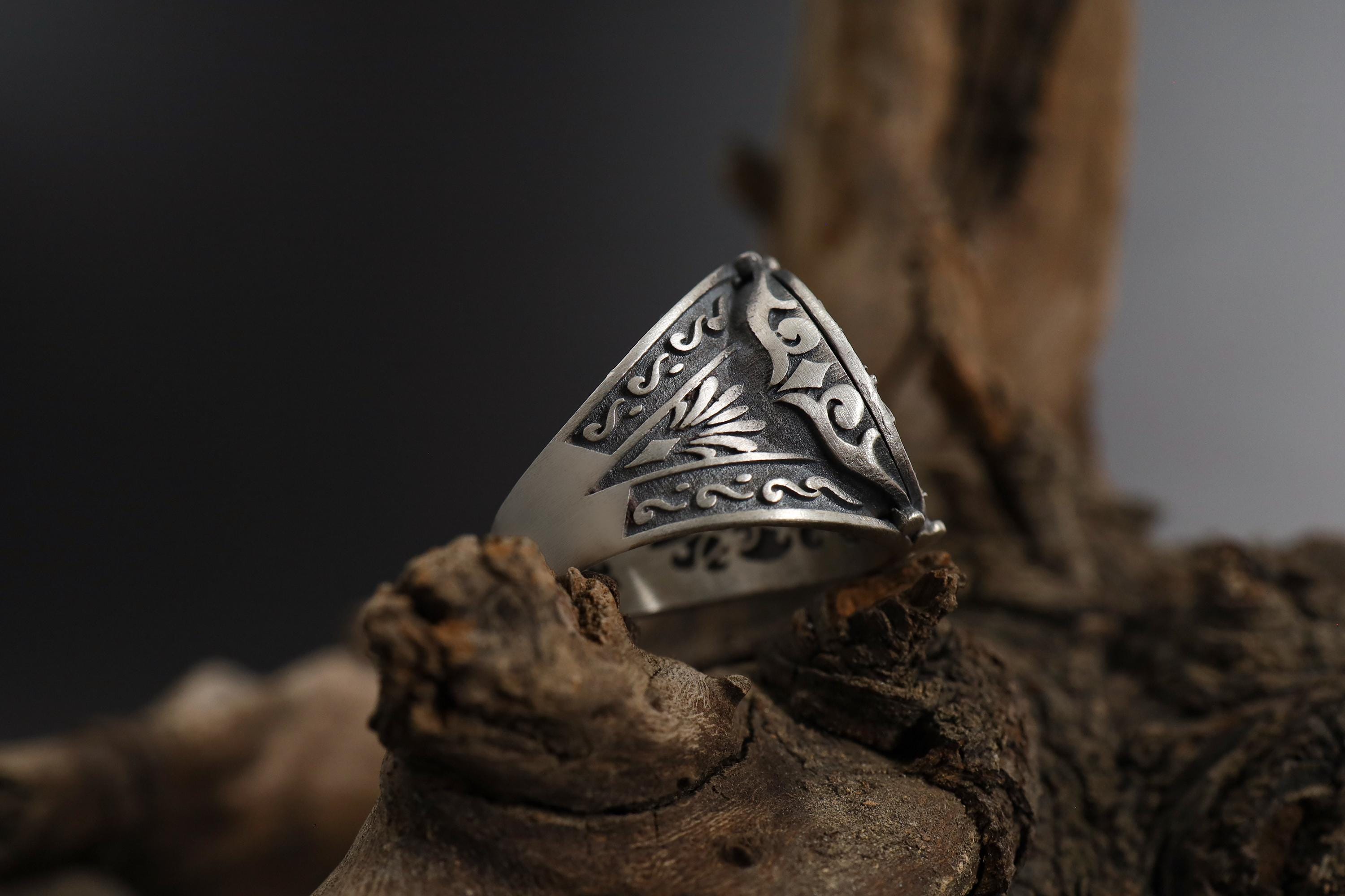 Gold Plated Seal of Prophet Solomon Ring: King Solomon Ring, Pentagram ...