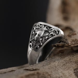 Sterling Silver Roman Eagle Ring, SPQR Signet Ring, Ancient Rome ...