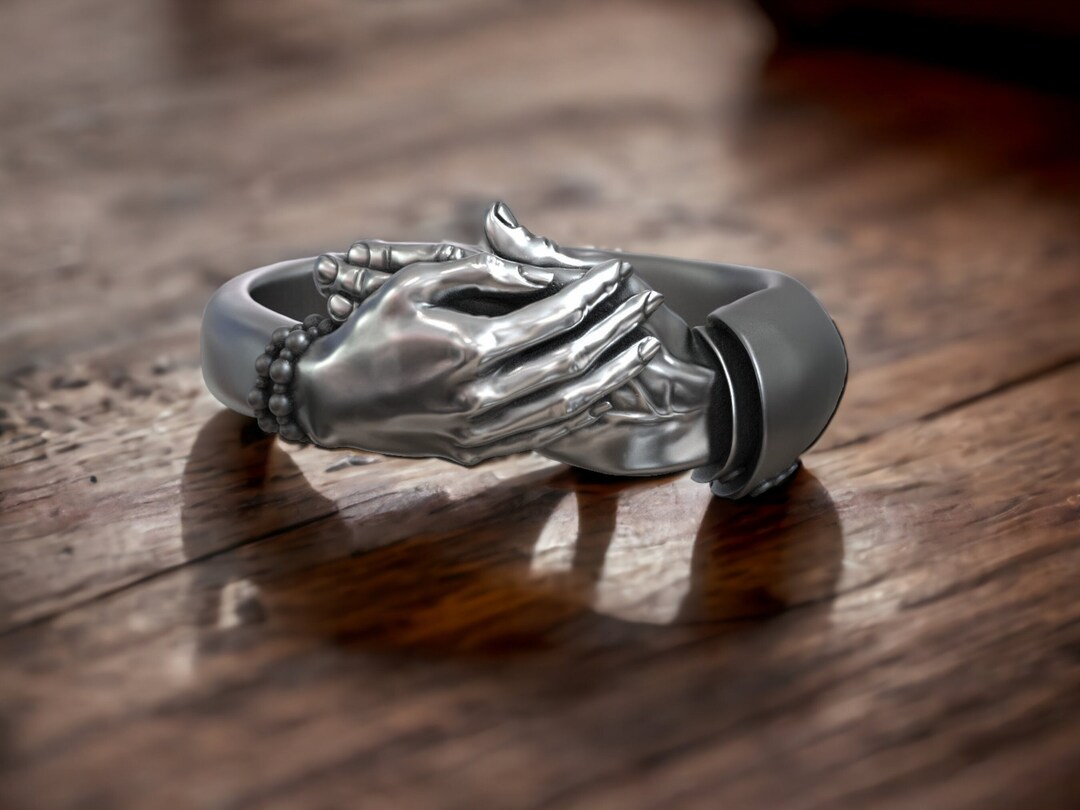 Hugging Hands Ring, Men and Women Hugging Ring, Couple Love Ring ...