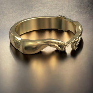 The Creation of Adam Michelangelo Ring, Hand of God Ring, Renaissance ...
