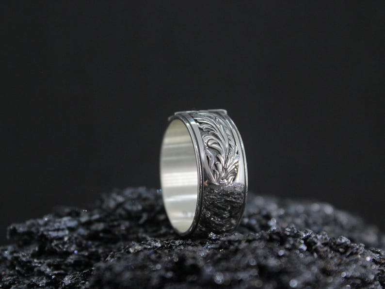Handmade Sterling Silver Number 13 Ring, Baroque Gothic Design - Etsy