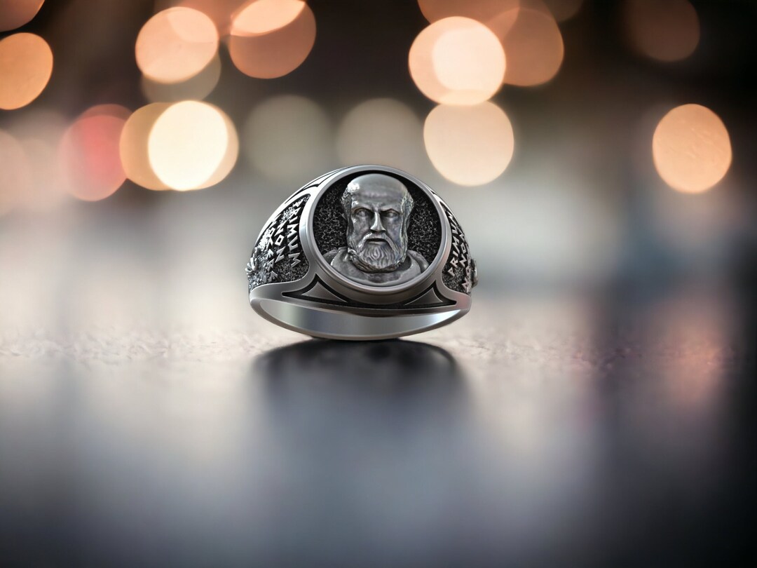 Silver Hippocratic Oath Caduceus Ring, Doctors Ring, Hippocratic Oath ...