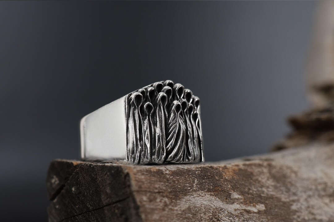 Scary Ghost Signet Ring, Men Signet Ring, Horror Ring, Ghost Jewelry ...