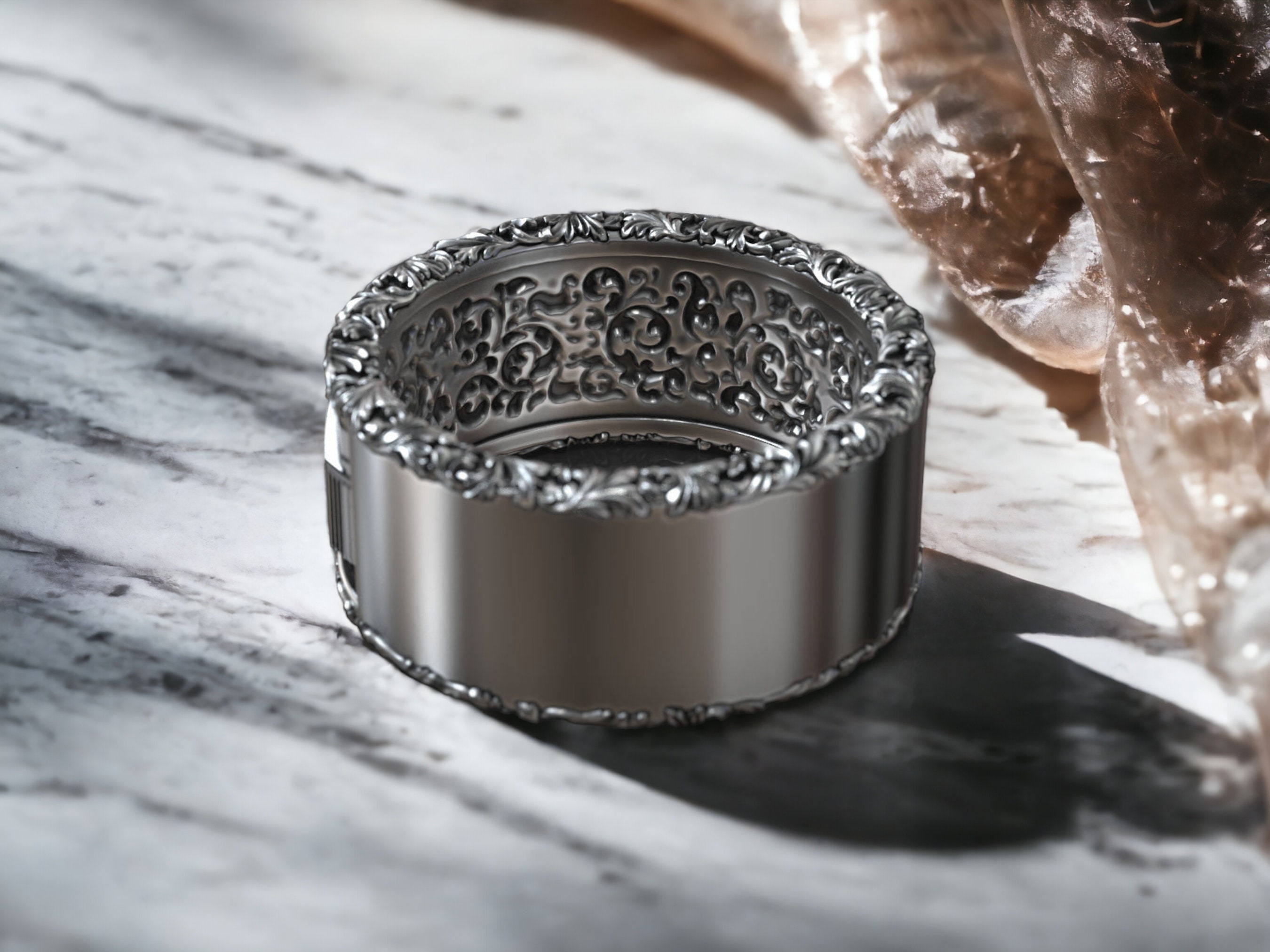 St Peter Apostle Keys of Heaven Ring: 925K Sterling Silver Jesus Christ ...