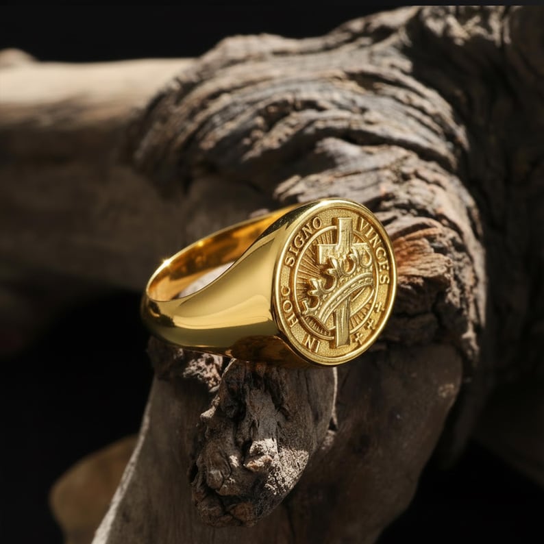 In Hoc Signo Vinces Signet Ring: Seal of Knights Templar Ring, Sterling ...