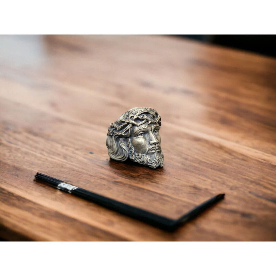 Silver Jesus Christ Crown of Thorns Ring, Unique Christian Jewelry ...