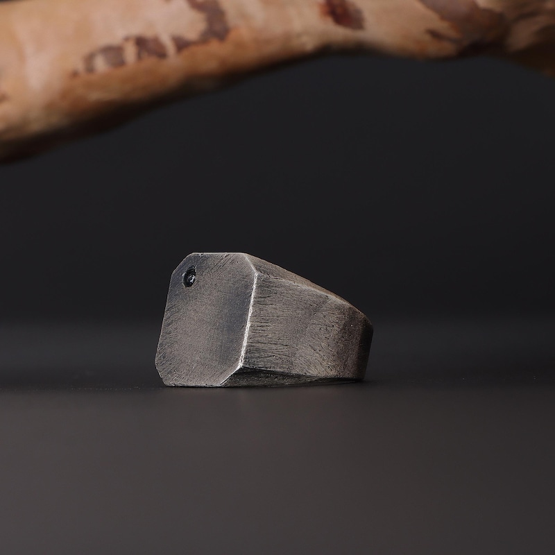 Rustic Mens Ring - Etsy