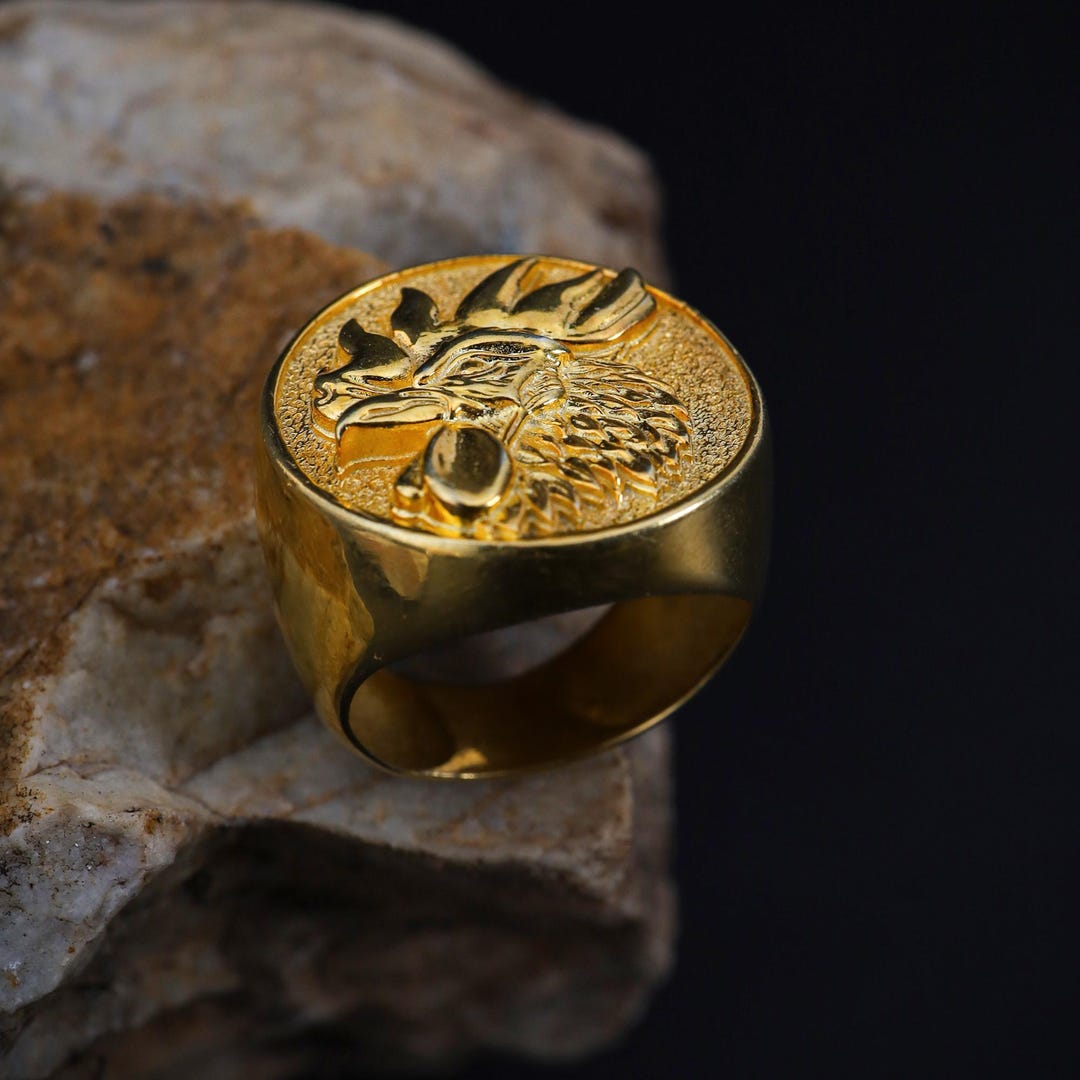 Cockerel Animal Signet Ring: Silver Men's Jewelry, Rooster Silver ...