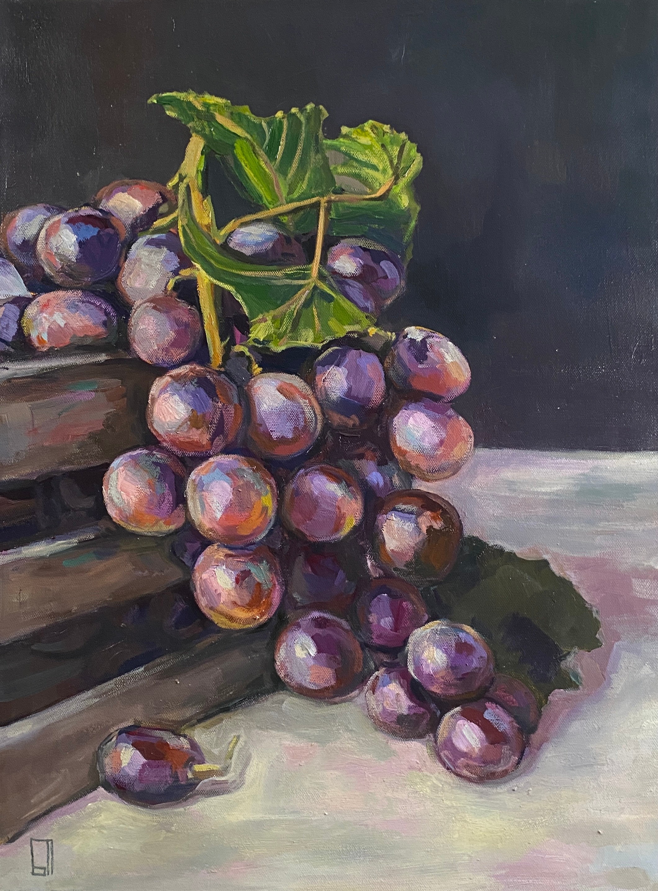 Grapes. Original Oil Painting on Canvas - Etsy