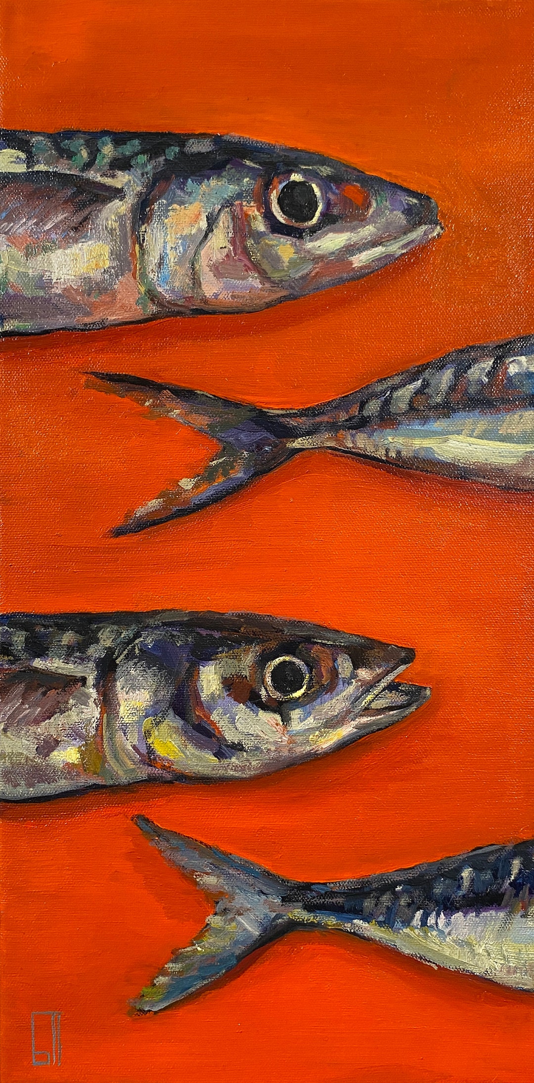 Fish. Original Oil Painting on Canvas - Etsy