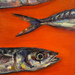 Fish. Original Oil Painting on Canvas - Etsy