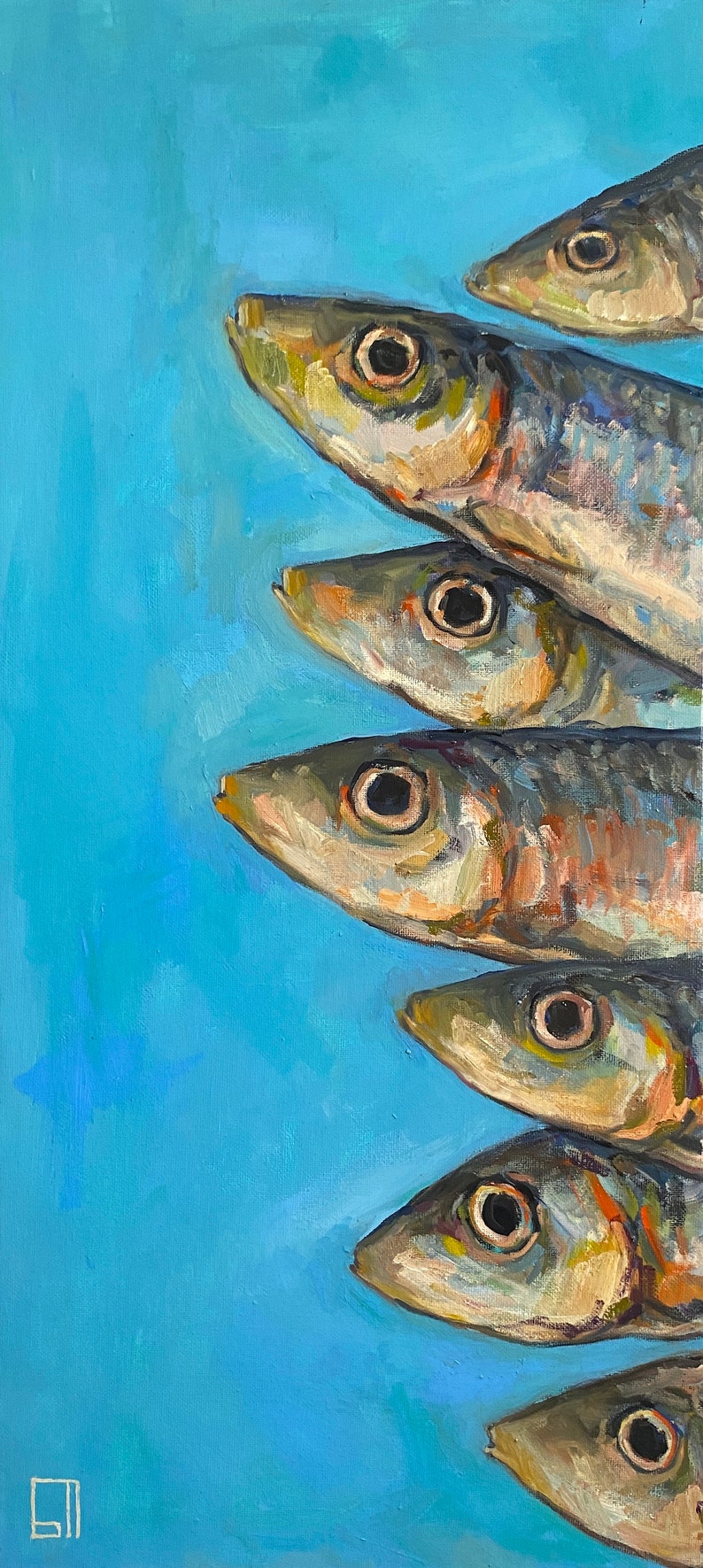 Fish Interest. Original Oil Painting on Canvas - Etsy
