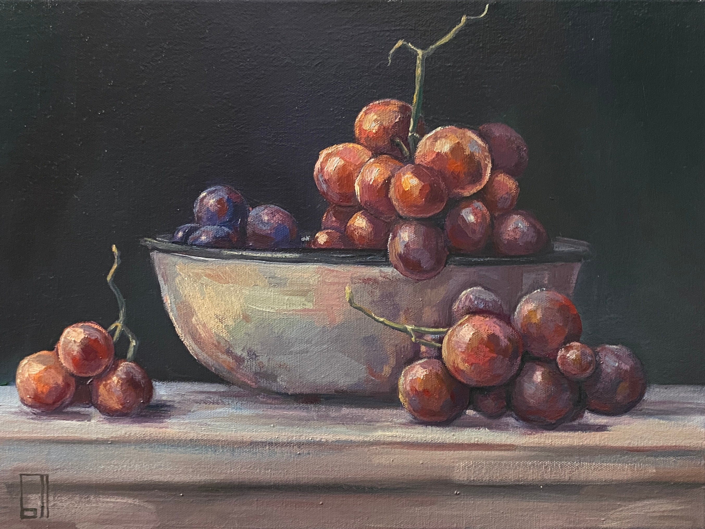 Grapes. Original Oil Painting on Canvas - Etsy