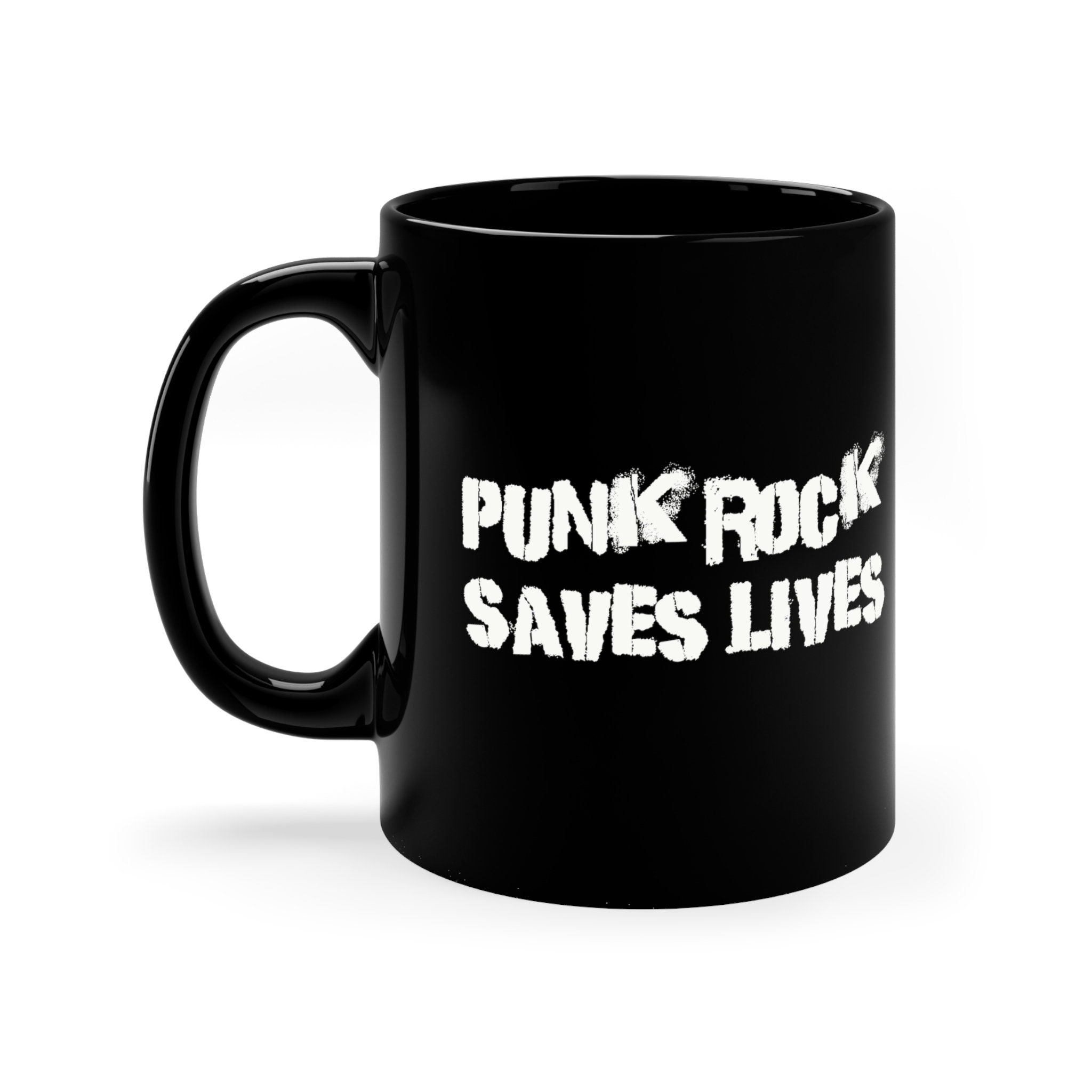 Punk Rock Saves Lives Coffee Cup 11oz Black Mug - Etsy