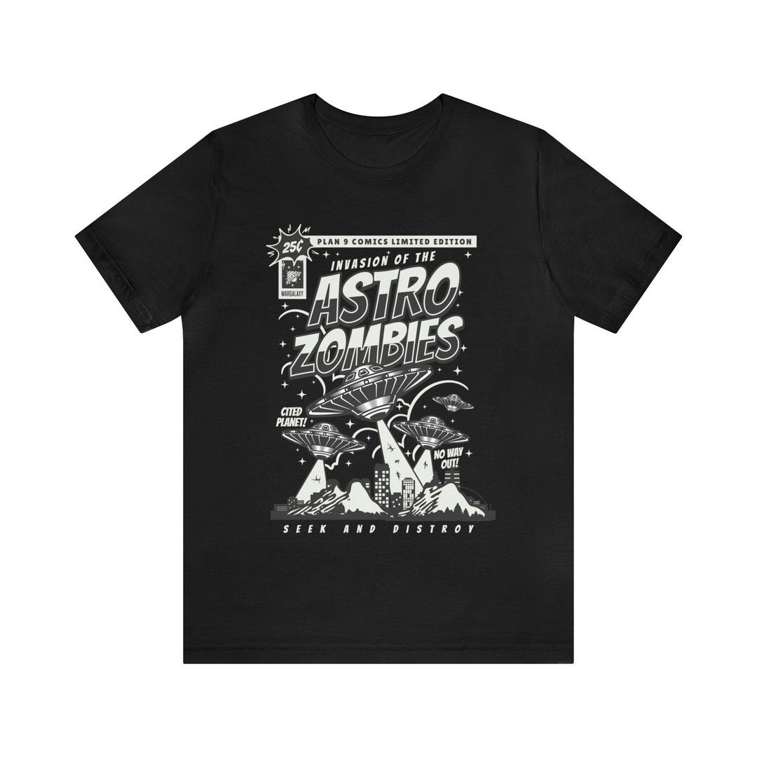 Invasion of the Astro Zombies, Comic Book Cover Unisex Jersey Short ...