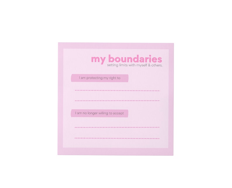 My Boundaries Sticky Notes Post It Notes Designed for Setting ...