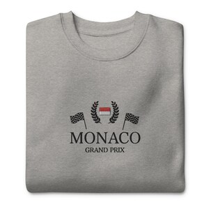 Monaco Grand Prix F1 Unisex Embroidered Premium Sweatshirt - Etsy