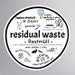 Waste Management Sticker | Sticker Residual Waste | Lettering ...