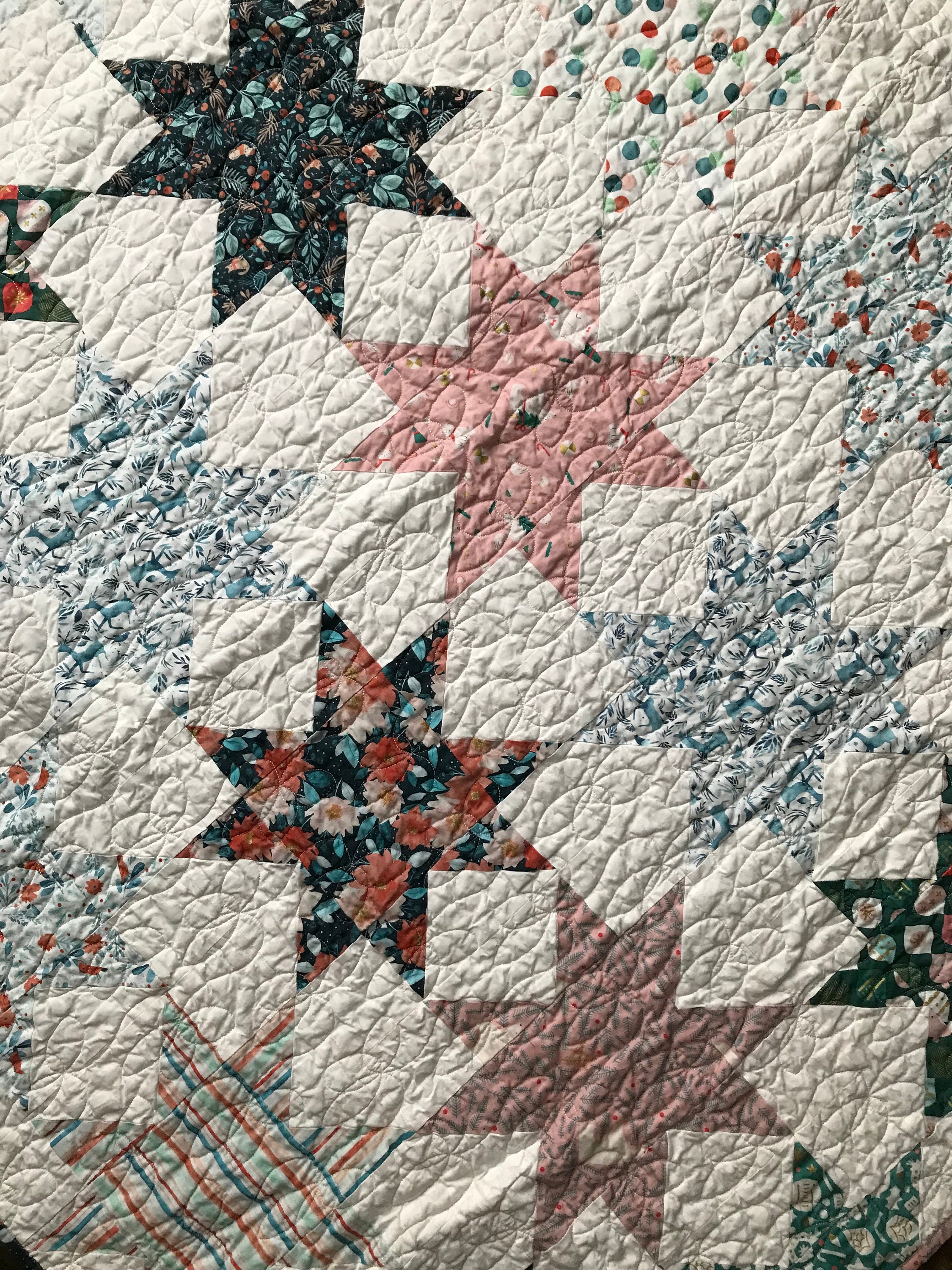 Handmade Throw Quilt - Offset Star Quilt - Etsy Canada