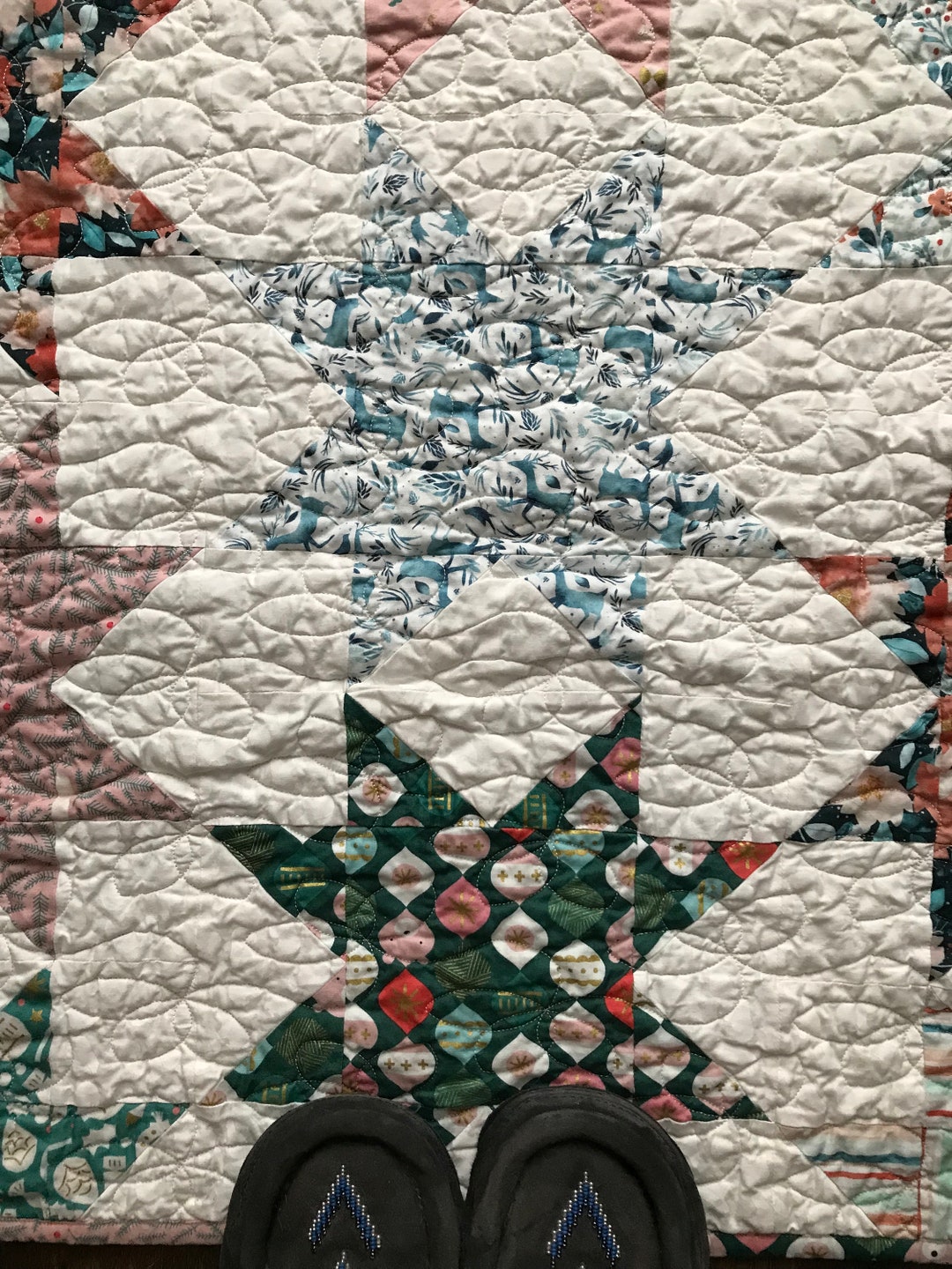 Handmade Throw Quilt - Offset Star Quilt - Etsy Canada
