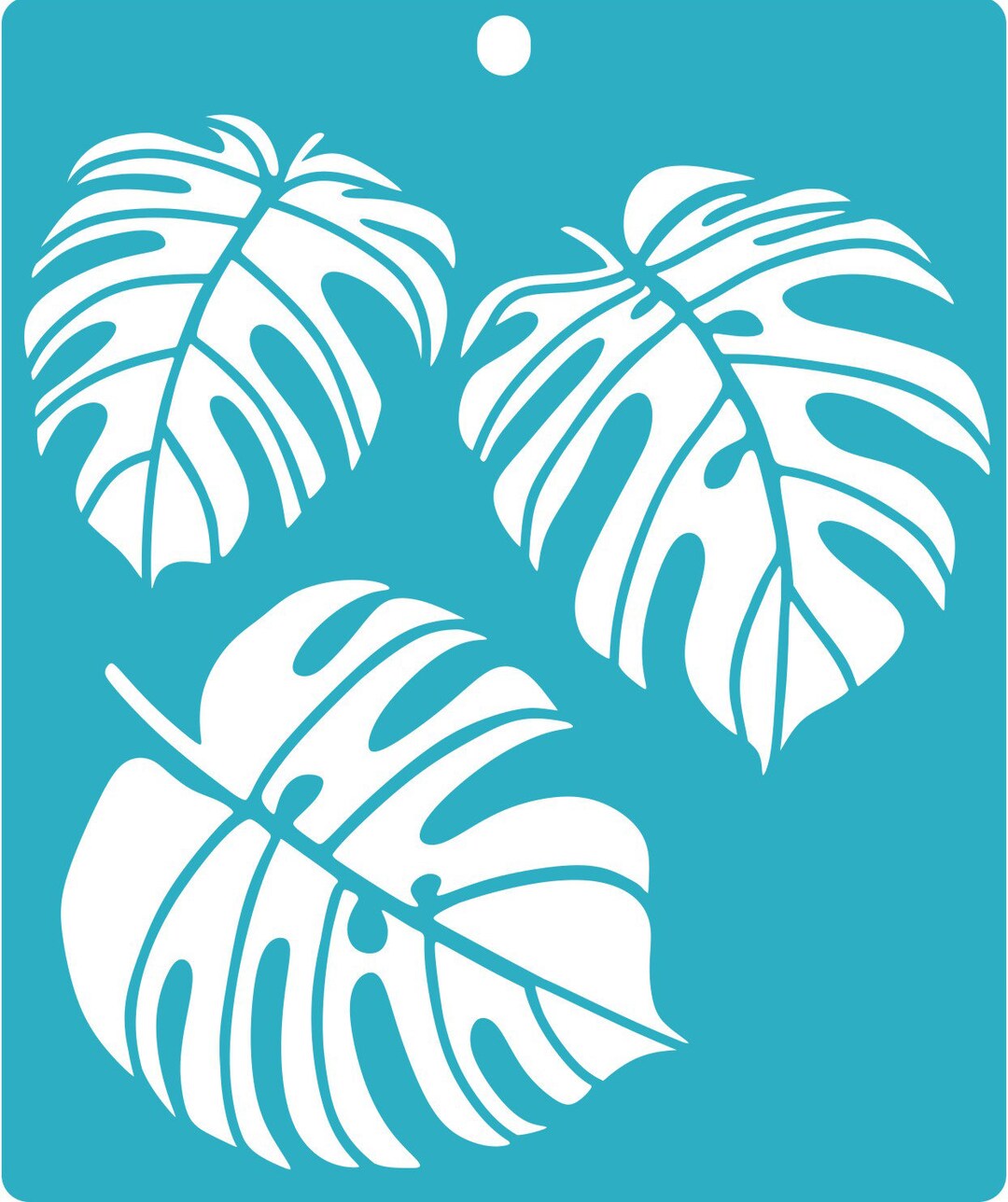 Monstera Stencil for Paper, Wood, Canvas, Fabric, Floor, Wall, and Tile ...