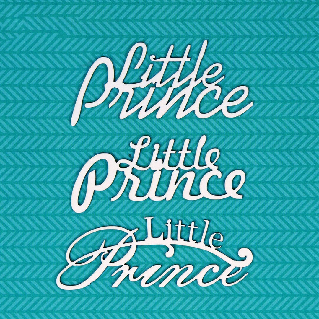 Laser Cut Chipboard - Little Prince - Inscription. Embellishments for ...