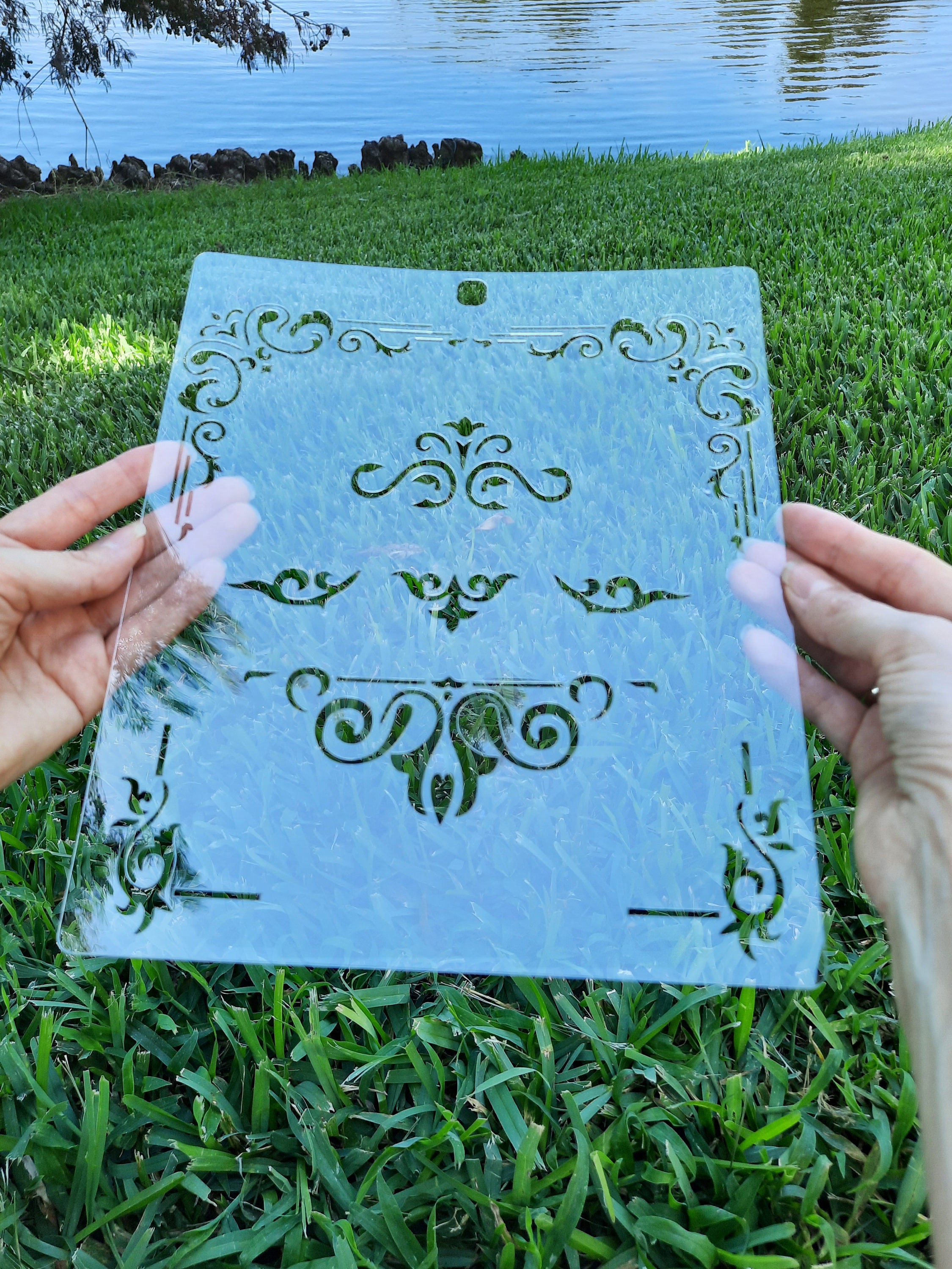 Stencil Monogram, Wenzels, Plastic Stencil, Reusable Stencil, Sturdy ...