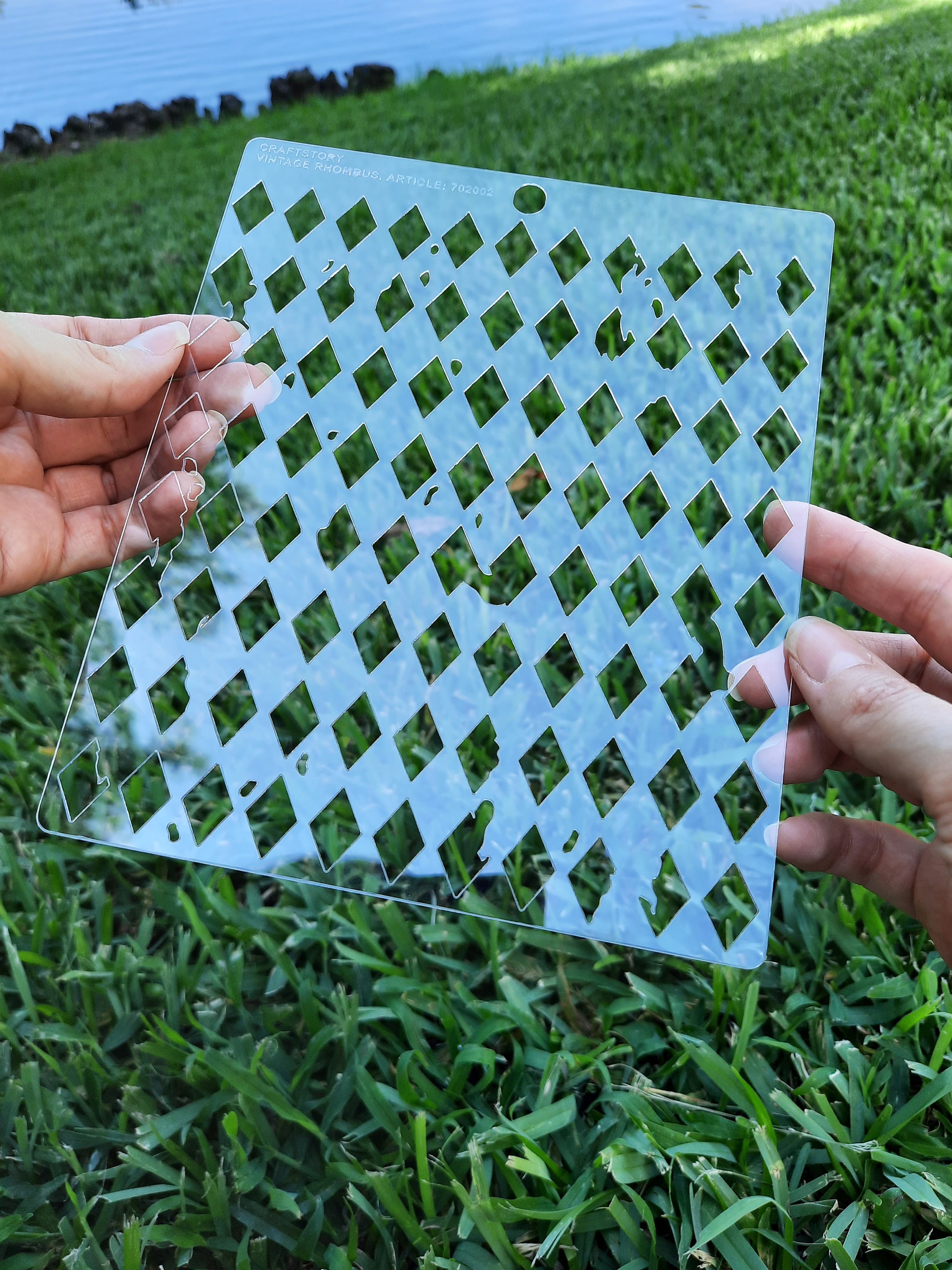 Stencil Diamonds Plastic Stencil, Reusable Stencil, Sturdy Stencils ...