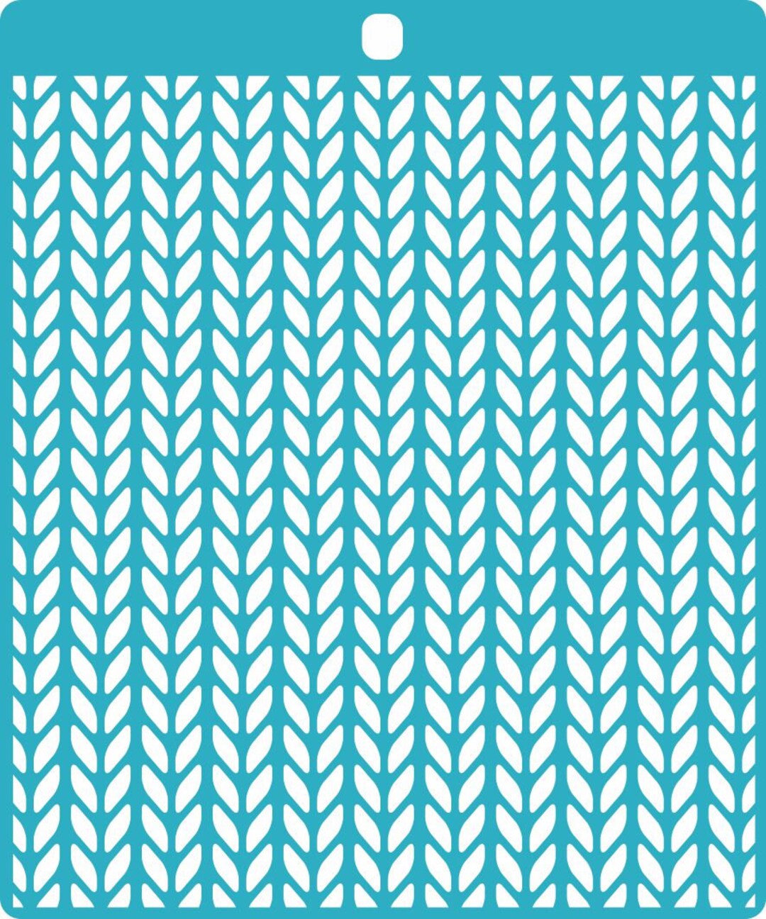 Knitted Stencil for Paper, Wood, Canvas, Fabric, Floor, Wall, and Tile - Reusable DIY Art and ...