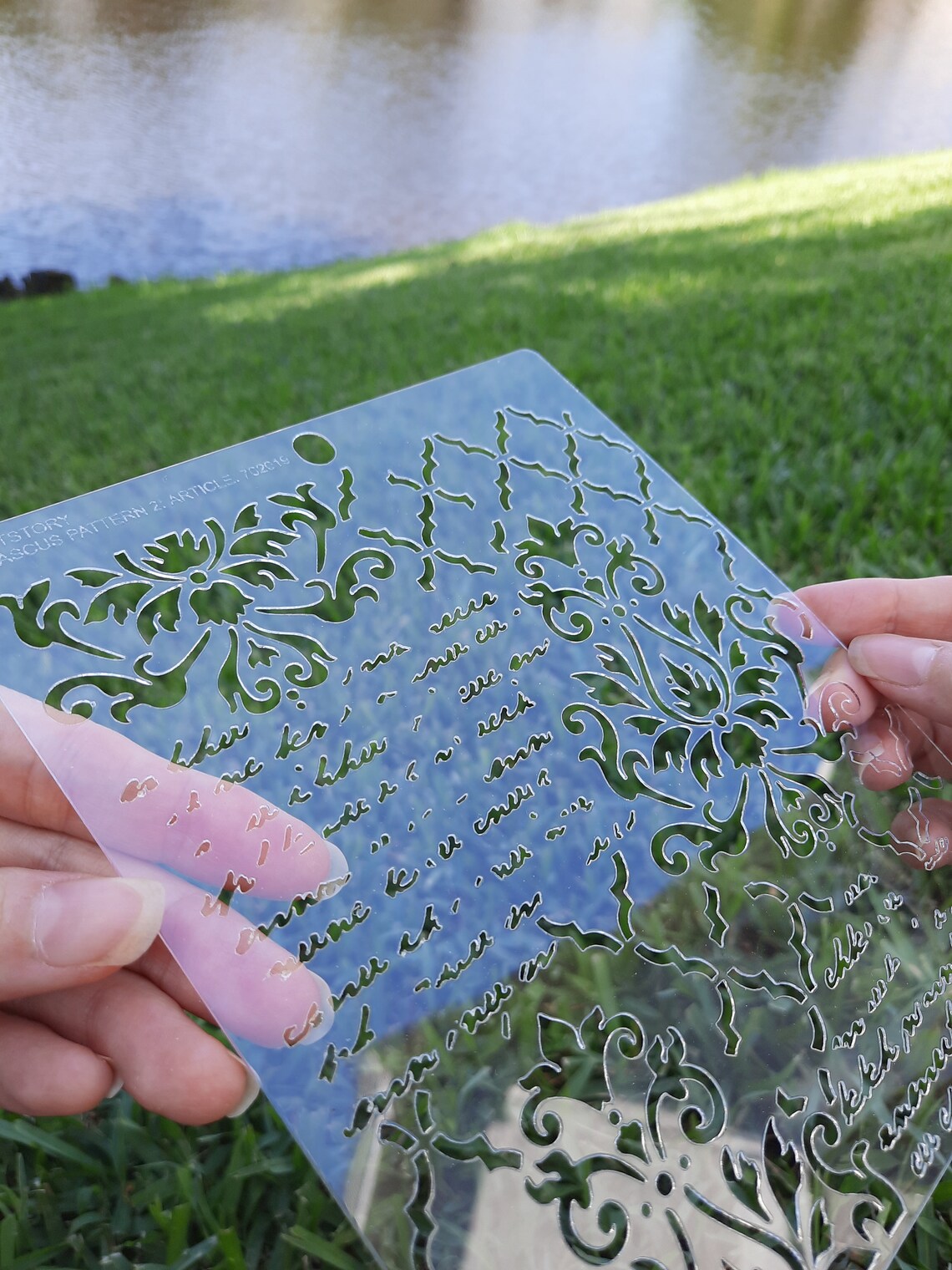 Damascus Pattern 2, Damascus, Plastic Stencil, Reusable Stencil, Sturdy ...