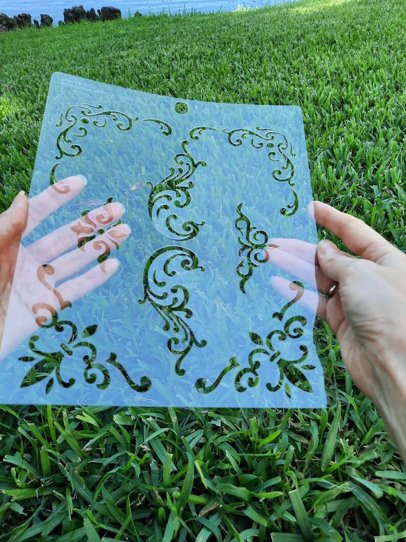 Stencil Monogram, Wenzels, Plastic Stencil, Reusable Stencil, Sturdy Stencils, Laser Cut Stencil ...