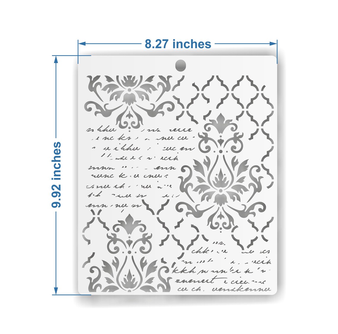 Damascus Pattern 2, Damascus, Plastic Stencil, Reusable Stencil, Sturdy ...