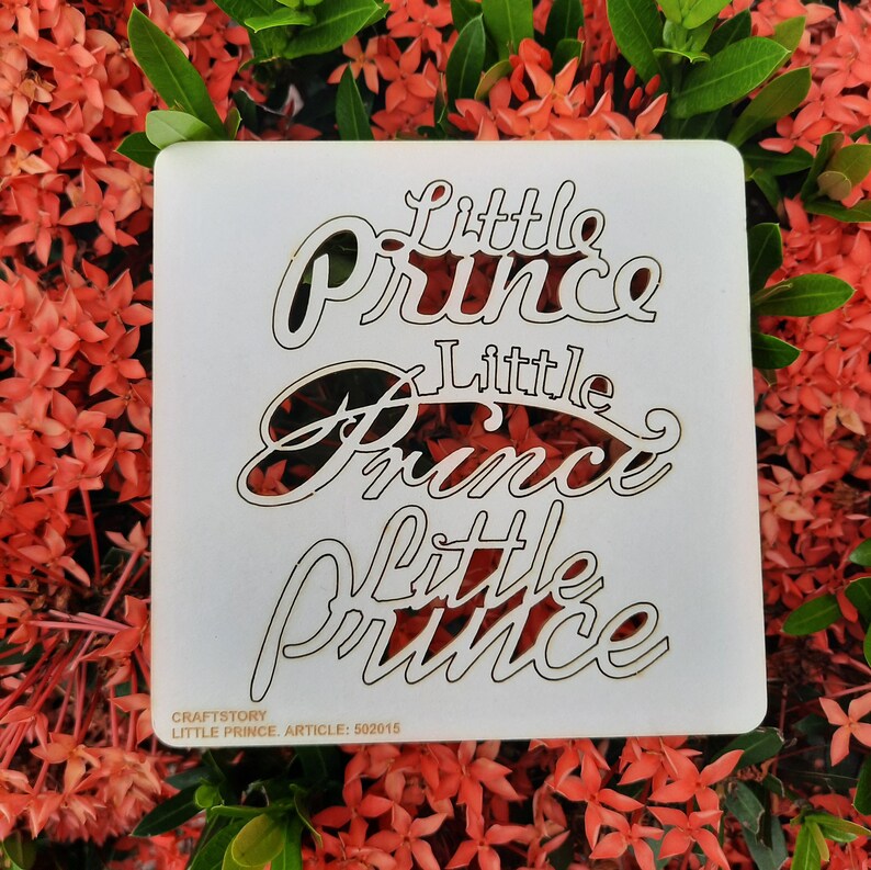 Laser Cut Chipboard Little Prince Inscription. Embellishments for Card ...