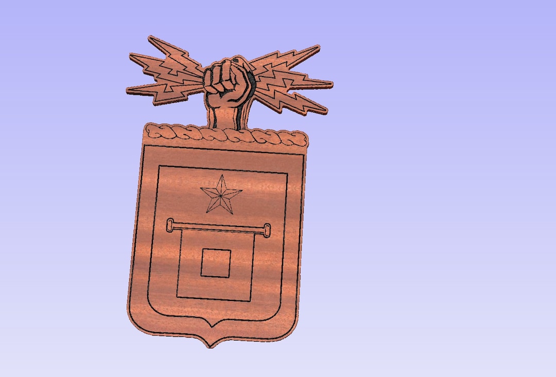 Army Signal Corps Coat of Arms (svg, Dxf, Crv, Lbrn, C2d, Png, Pdf) - Etsy
