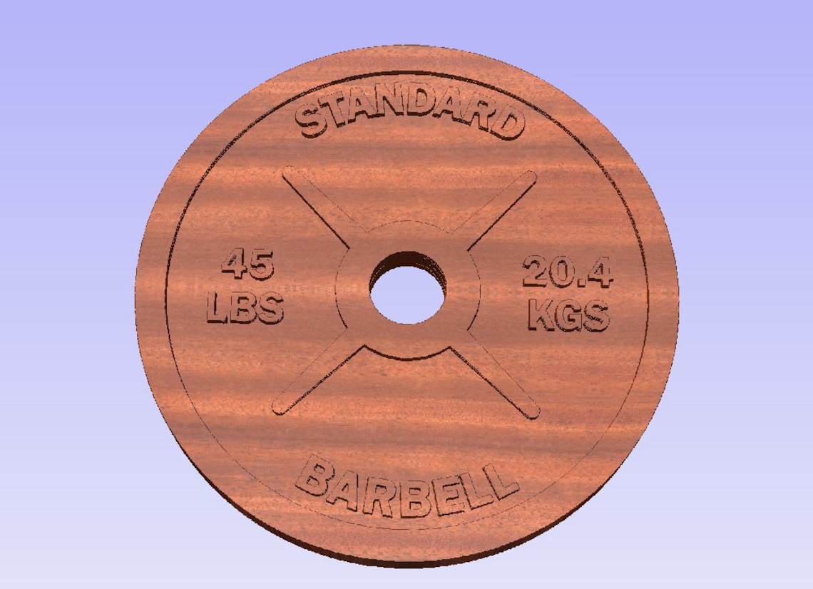 45 Lbs Plate Cut File (svg, Dxf, Crv, Lbrn, C2d, Png, Pdf) - Etsy