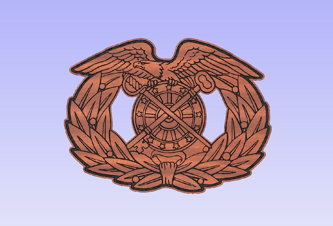 Army Quartermaster Cut File (svg, Dxf, Crv, Lbrn, C2d, Png, Pdf) - Etsy