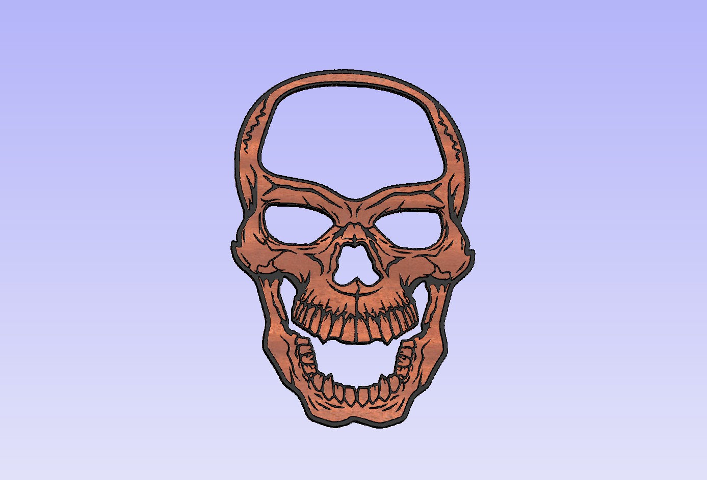 Military Skull Plaque (svg, Dxf, Crv, Lbrn, C2d, Png, Pdf) - Etsy