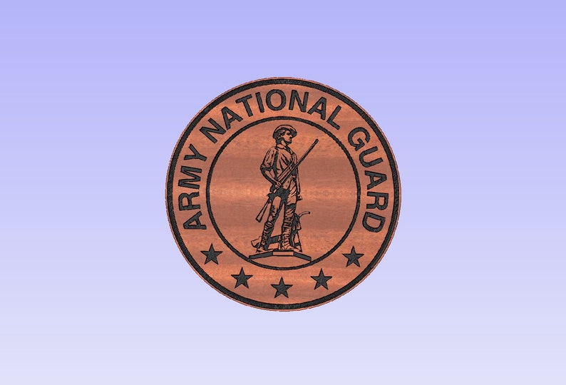 Army National Guard Minuteman Cut File (svg, Dxf, Crv, Lbrn, C2d, Png ...