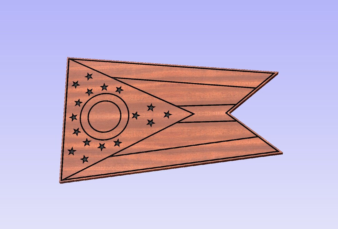 Ohio State Flag (svg, Dxf, Crv, Lbrn, C2d, Png, Pdf) - Etsy