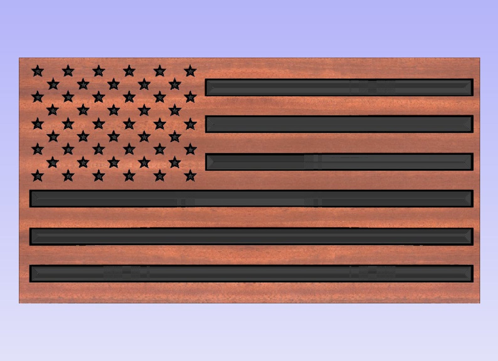 American Flag (svg, Dxf, Crv, Lbrn, C2d, Png, Pdf) - Etsy